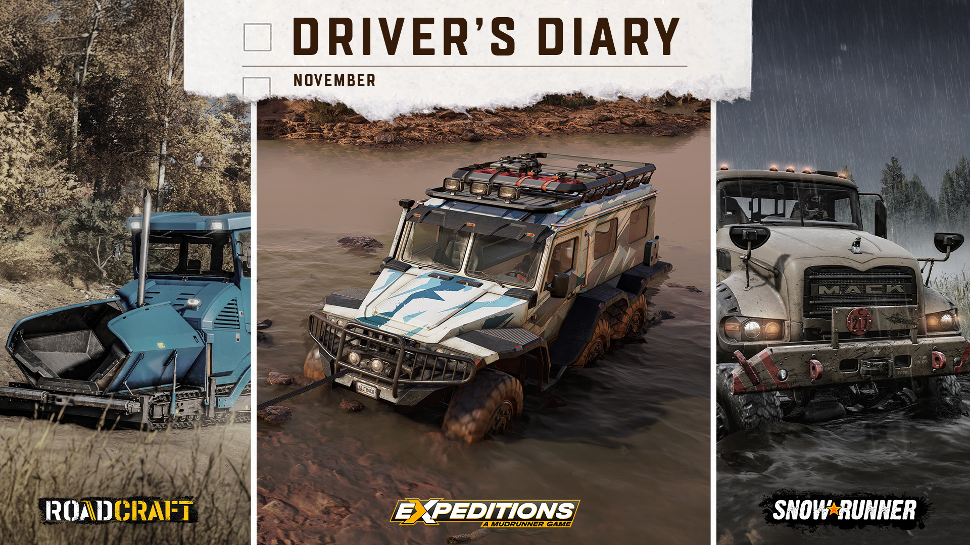 Driver's Diary of November - Expeditions: A MudRunner Game