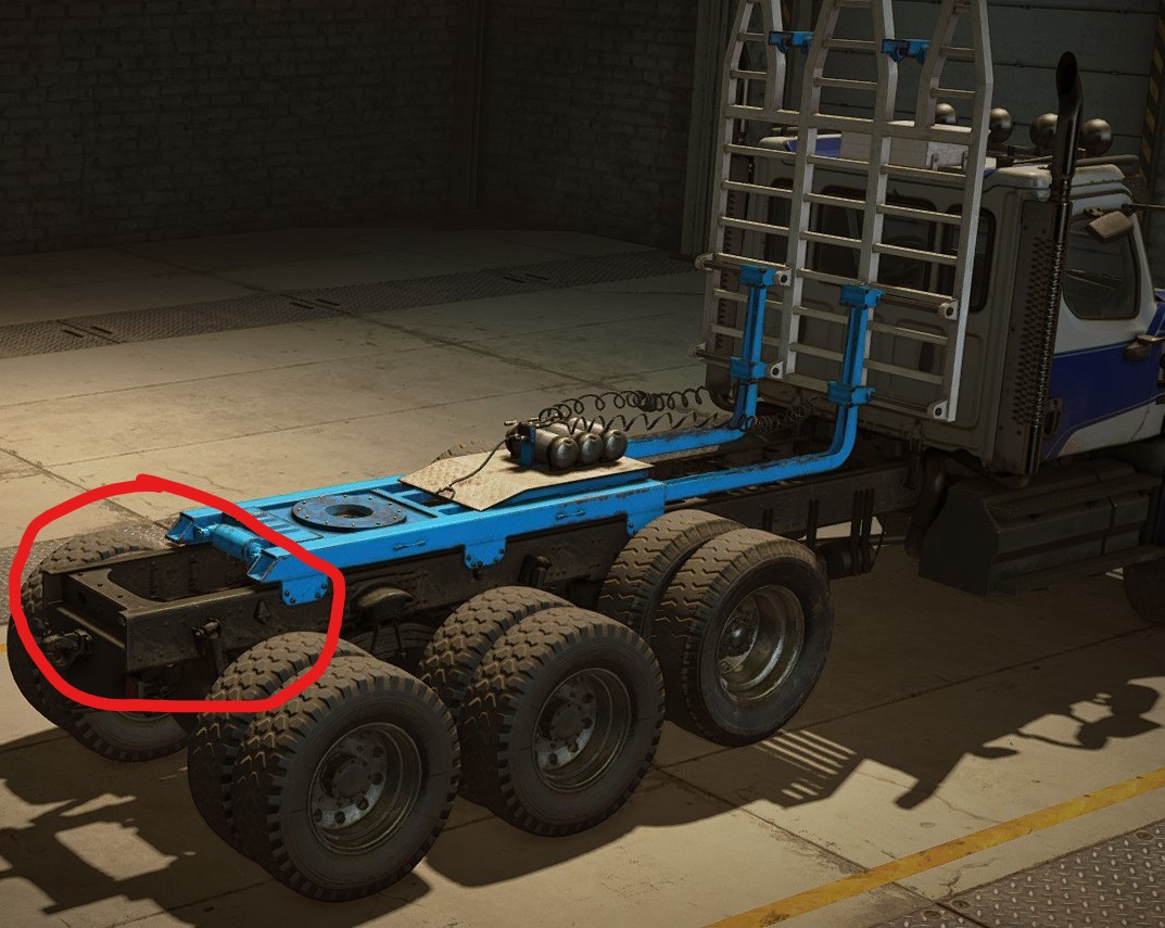 Design flaws of the hydraulic folding log trailer - SnowRunner