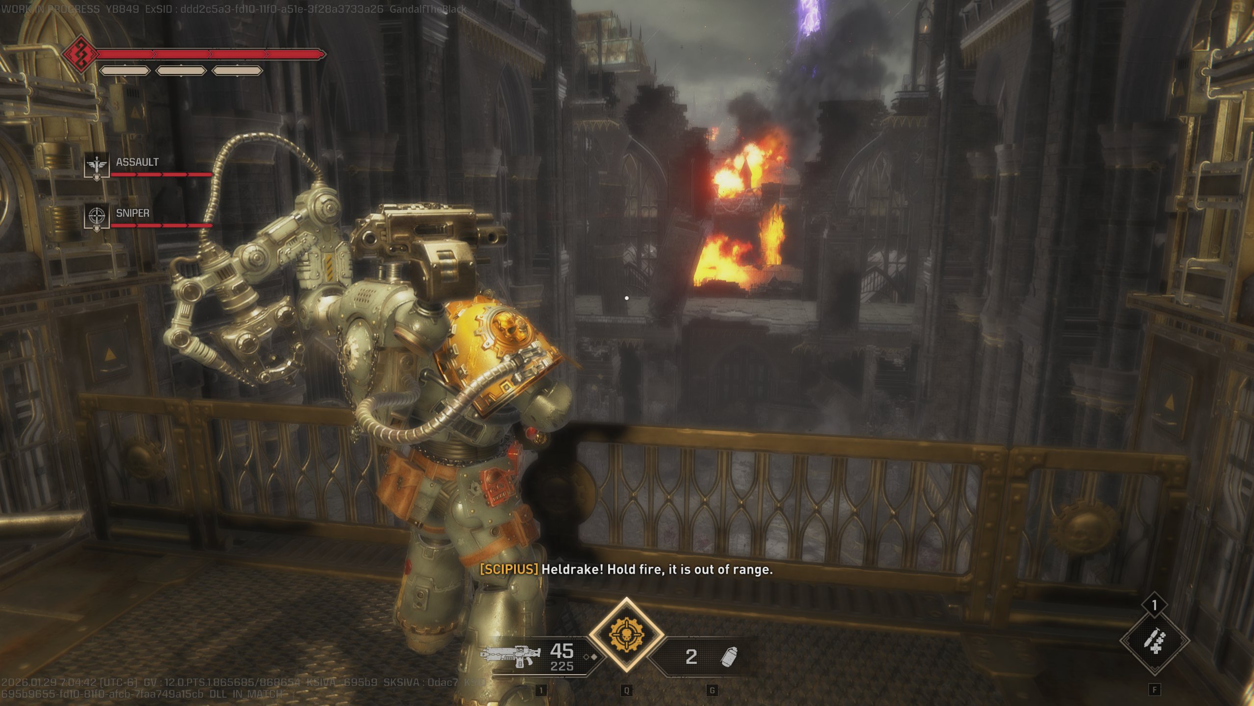 Weird fuzzy visual glitch - Space Marine 2