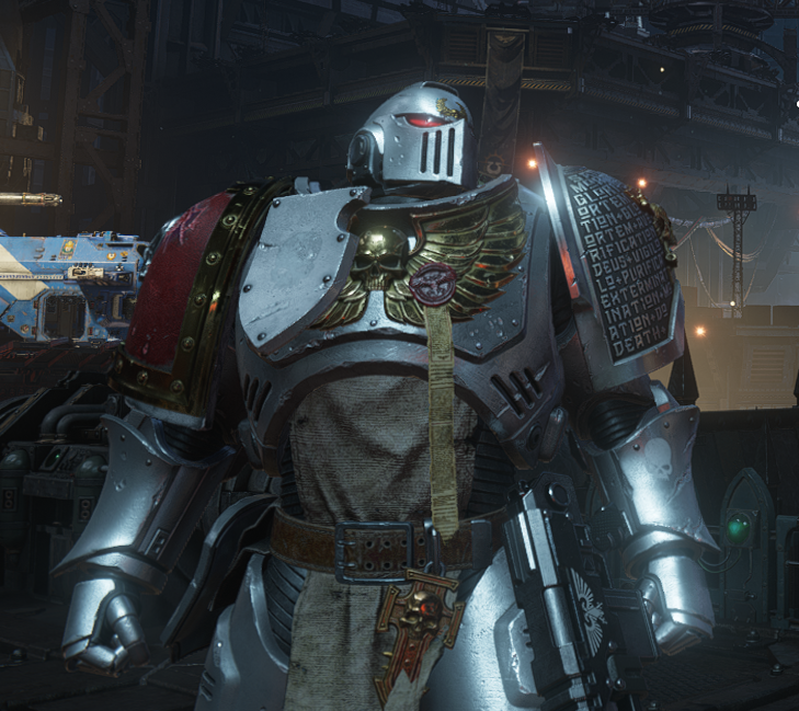 Deathwatch shoulder pad gaping hole - Space Marine 2