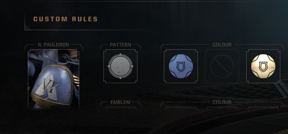 Proposal for Pauldron customization - Space Marine 2