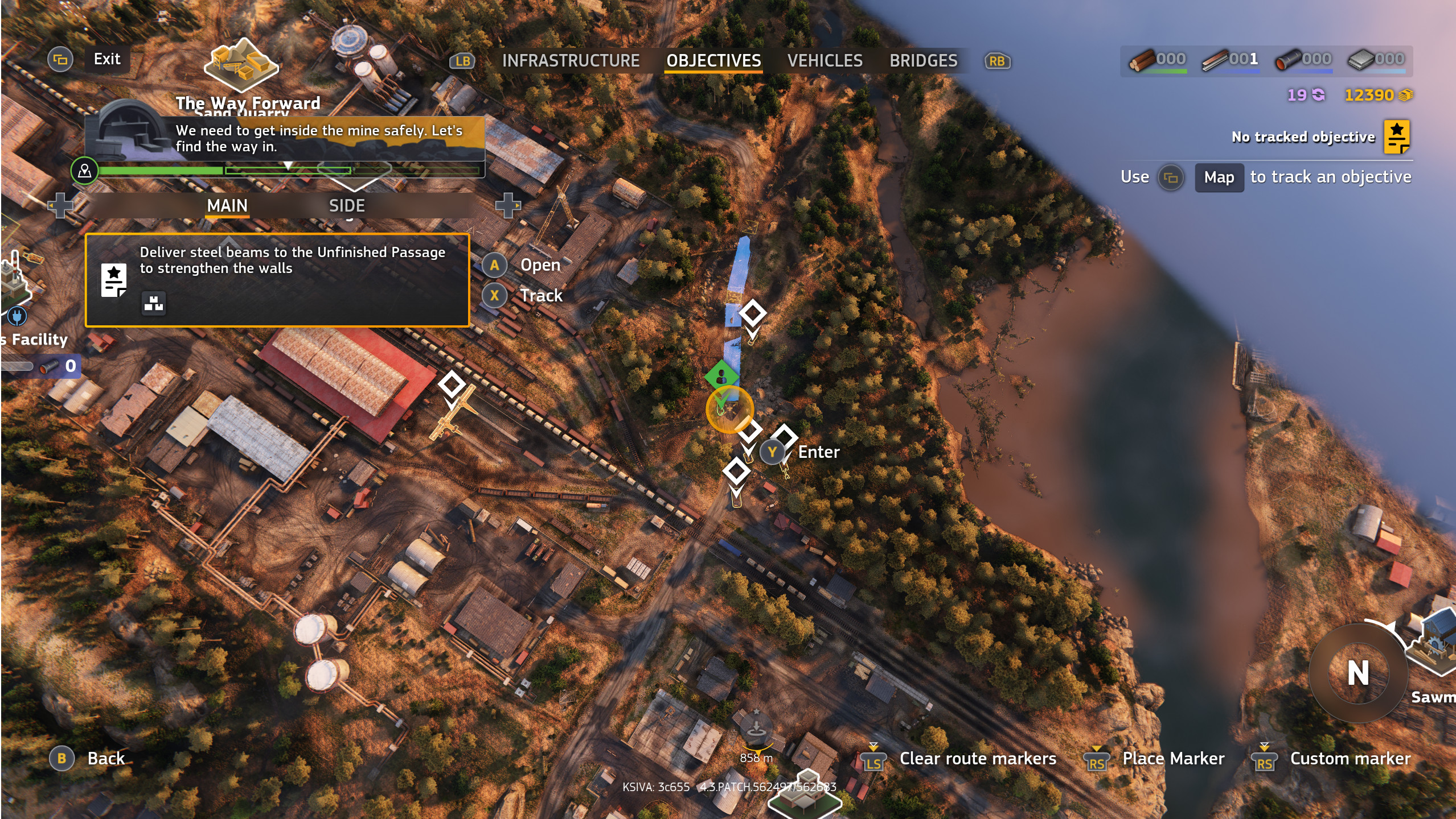 Sunken. Can't poor sand in a certain area. - RoadCraft