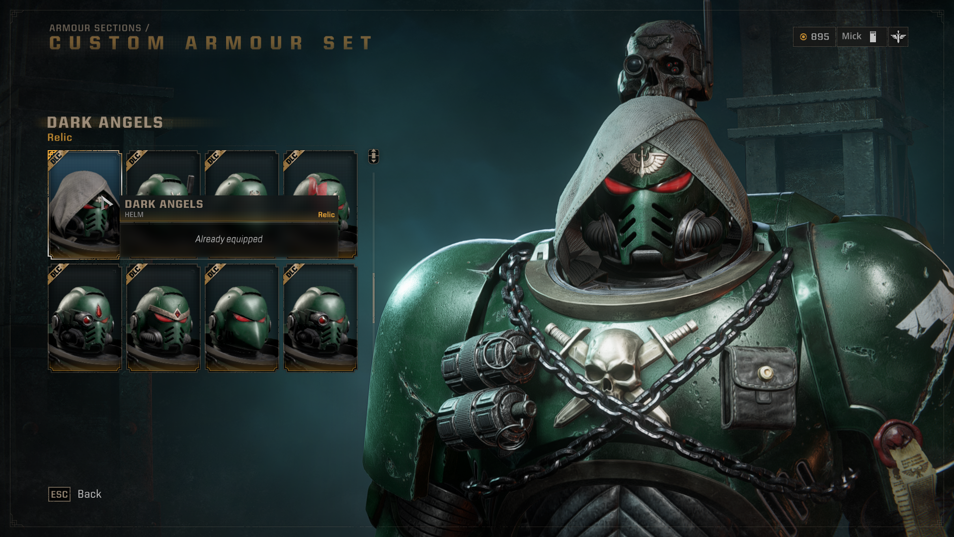 Model swap tacticus helmets into Phobos and Gravis compatible variants ...