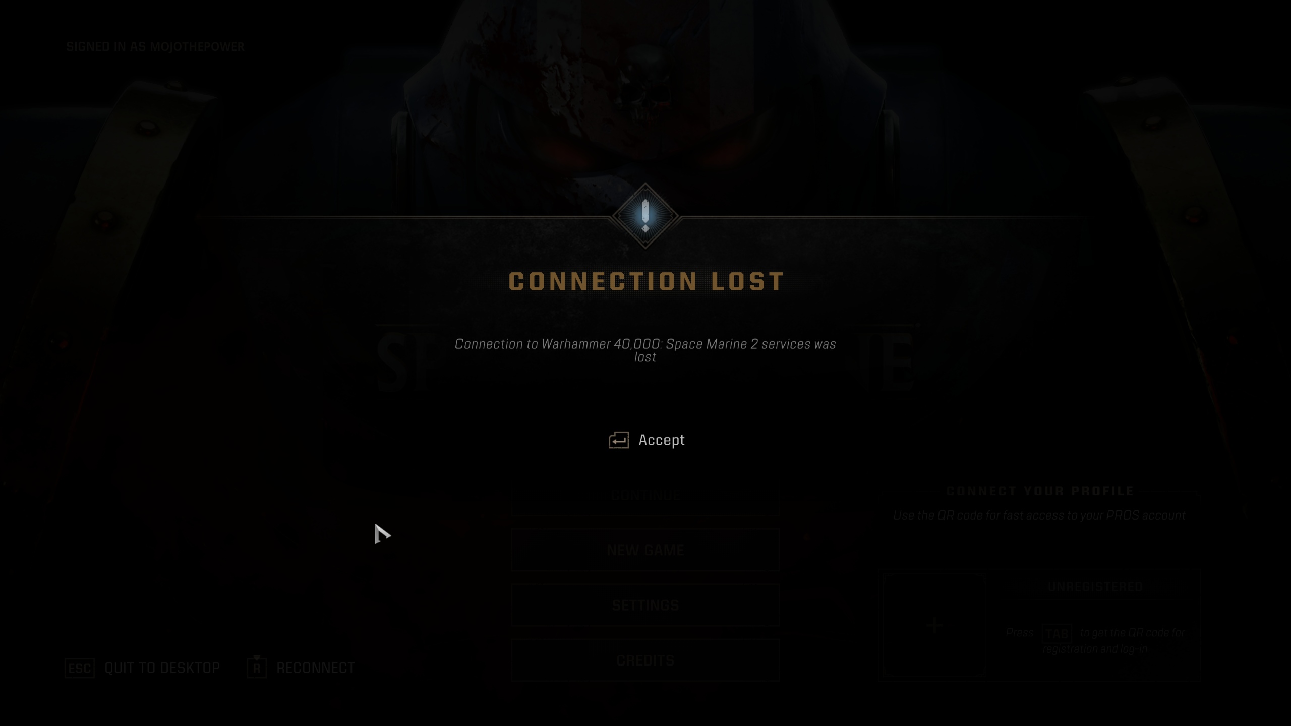 "Connection Lost" (without Error Code), unable to access any form of ...