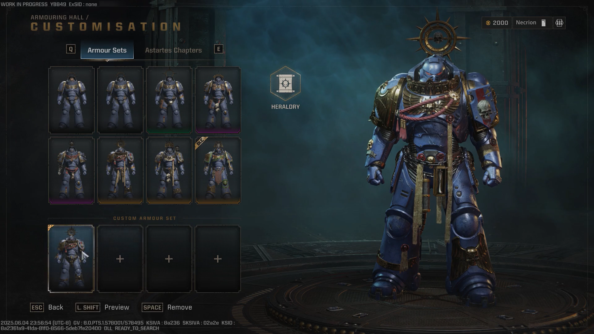 PTS - Heavy loses Custom Armor Sets - Space Marine 2