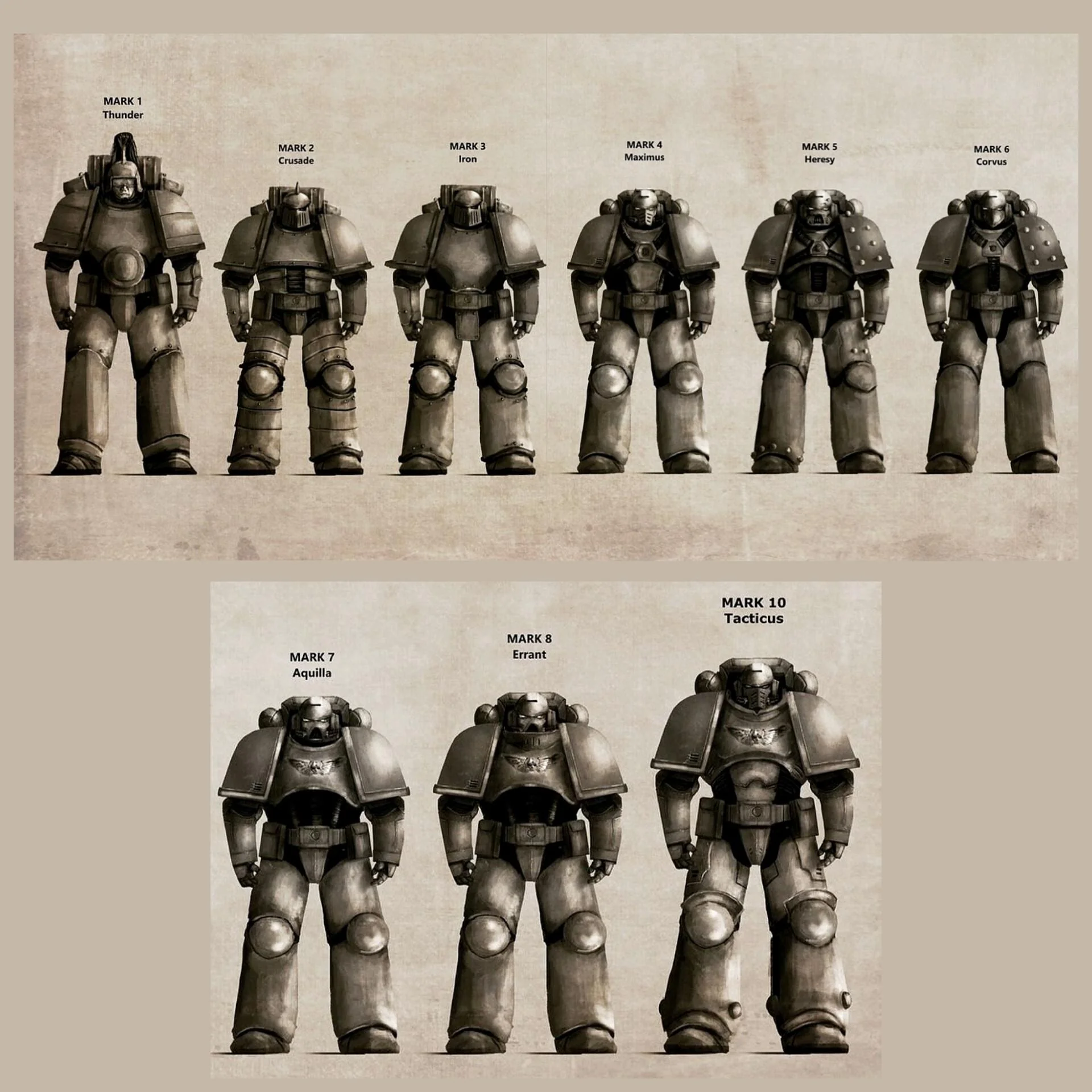 More Helmets and Armor - Space Marine 2