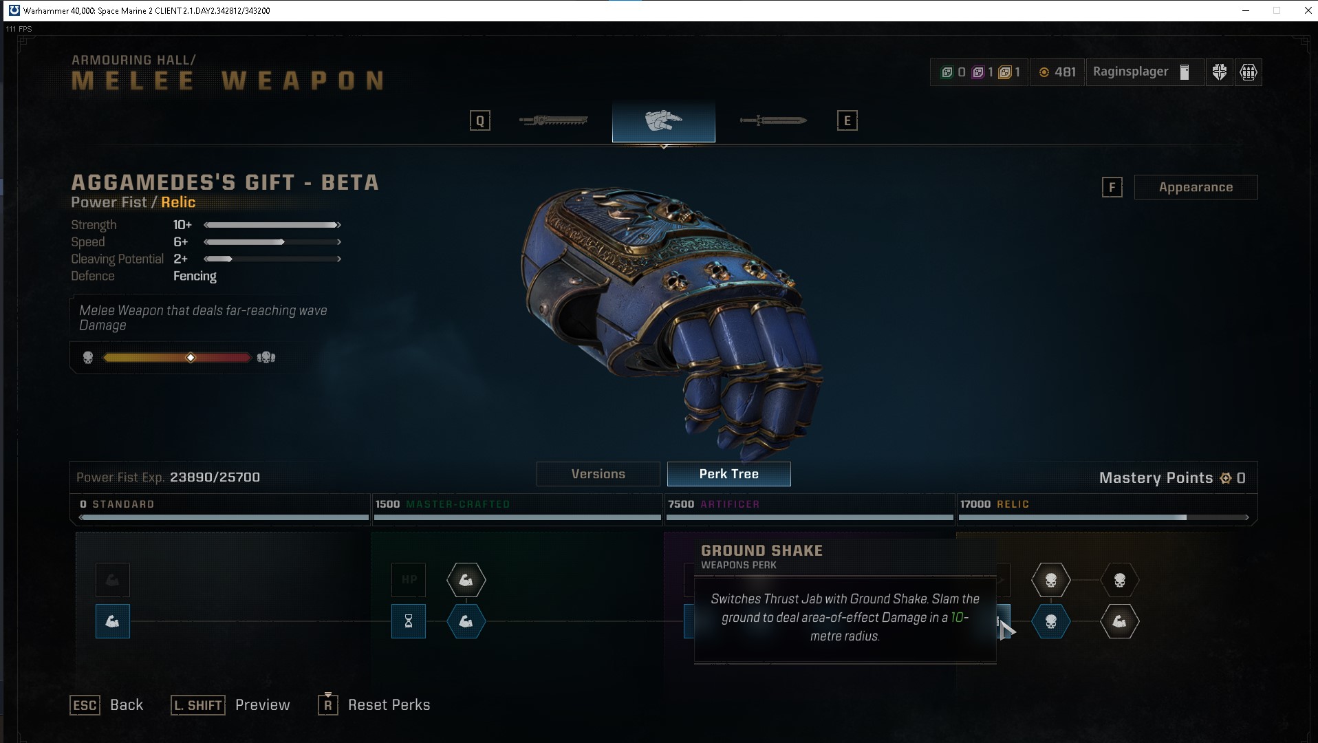 Power fist ground shake - Space Marine 2