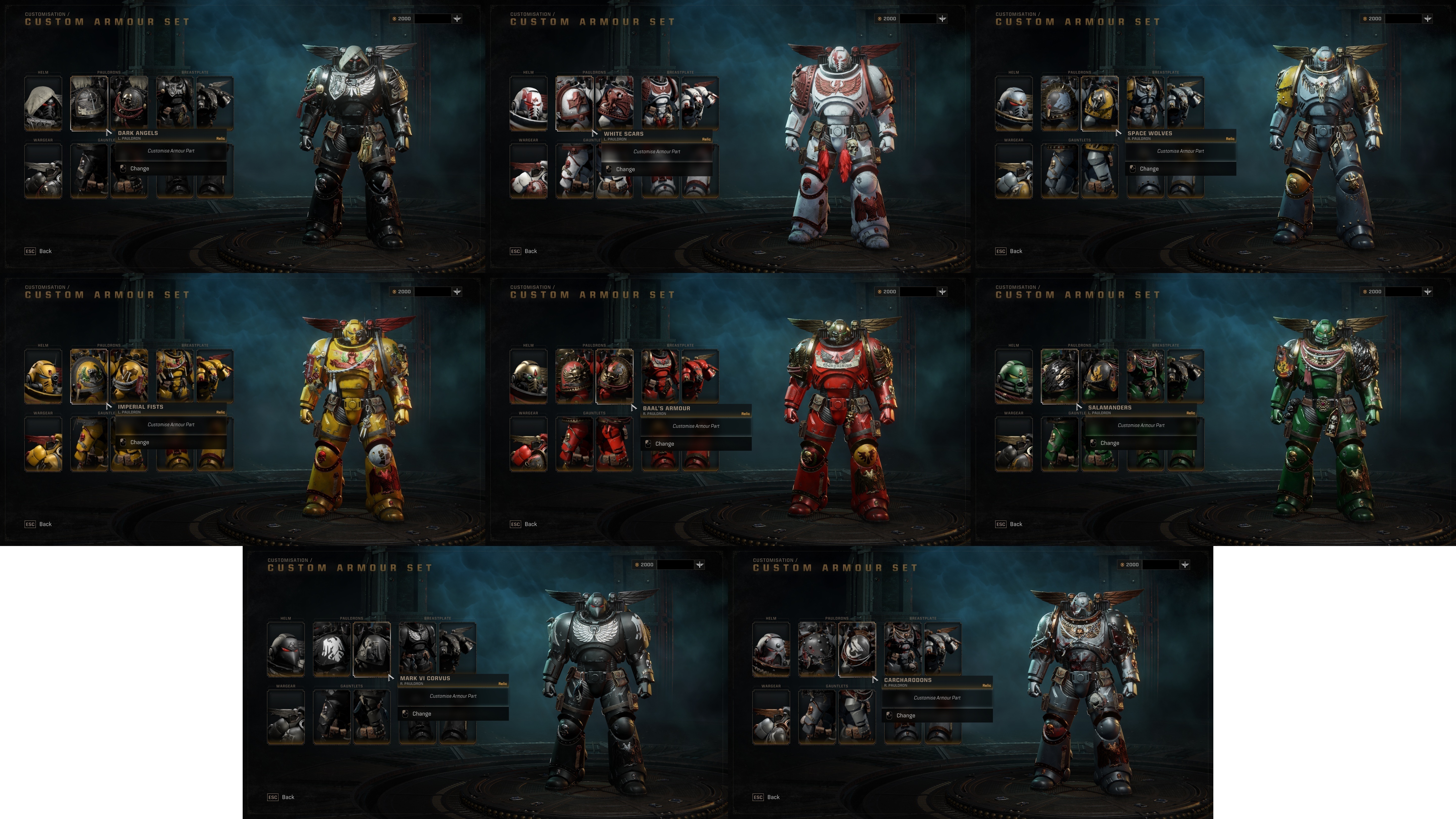 Chapter Pack Pauldrons - Space Marine 2