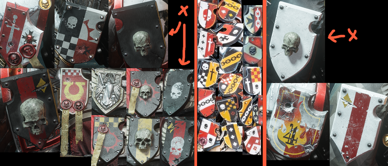 Fully Customisable Tilting Plates / Besagew's - Space Marine 2