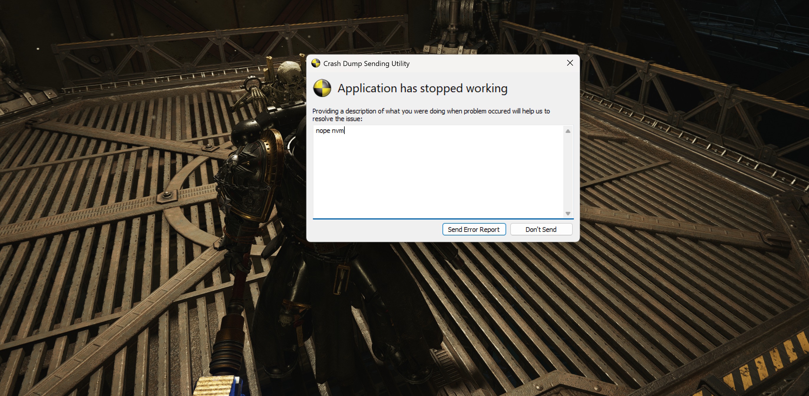 Game crashes on Reclamation Map. - Space Marine 2