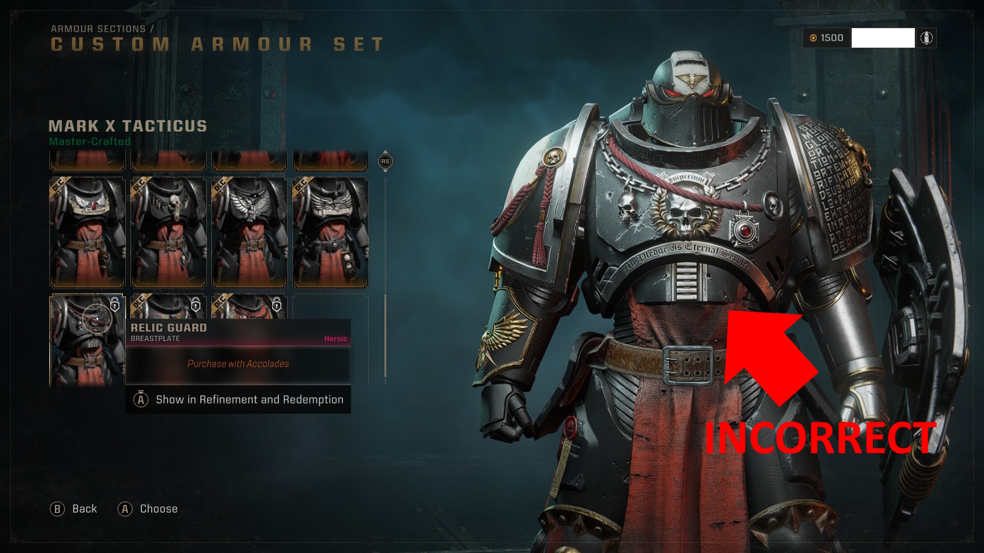 Bulwark - New Relic Guard Chest - Does not remove lower ab armor ...