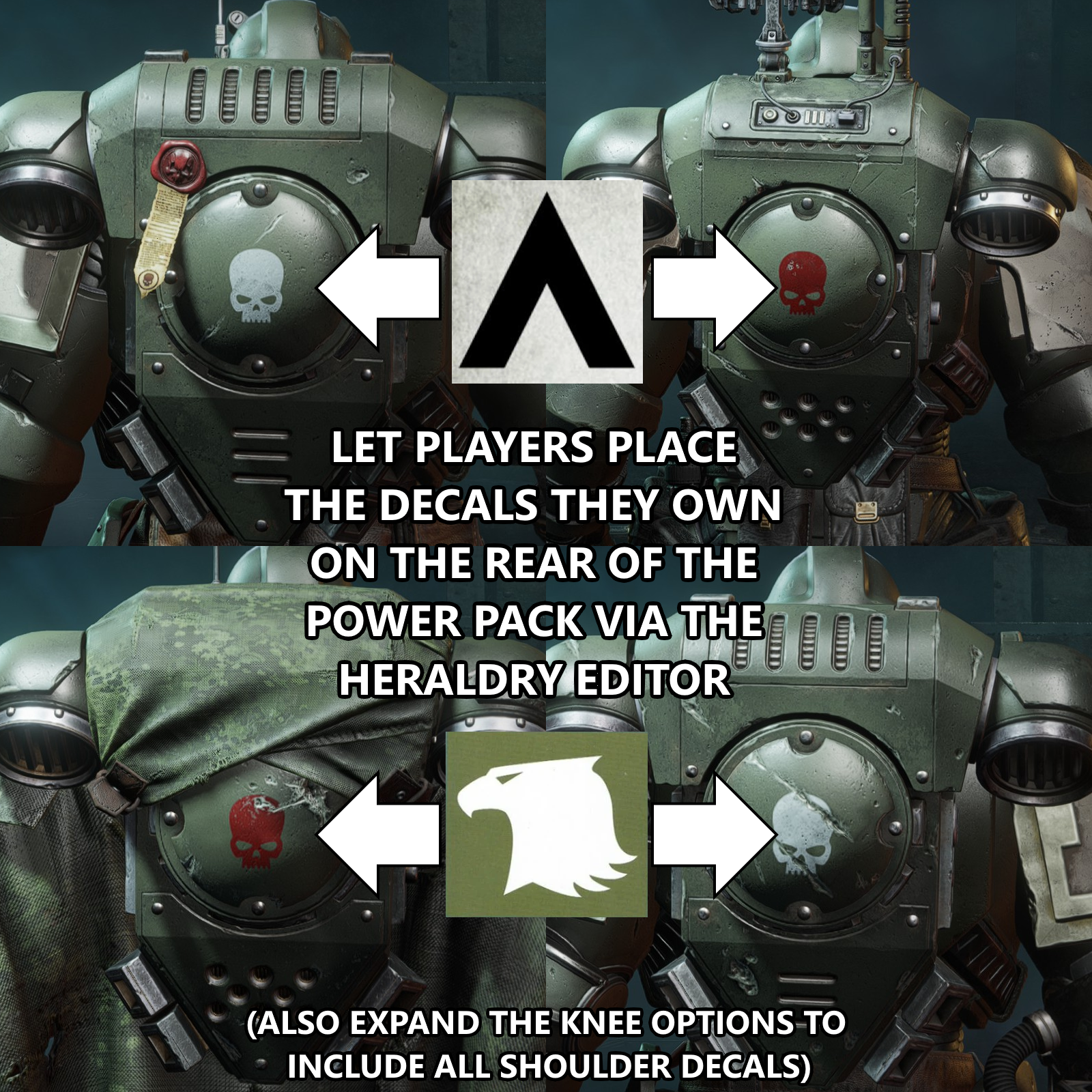 [ Customization ] Allow players to place decals on the rear of the ...