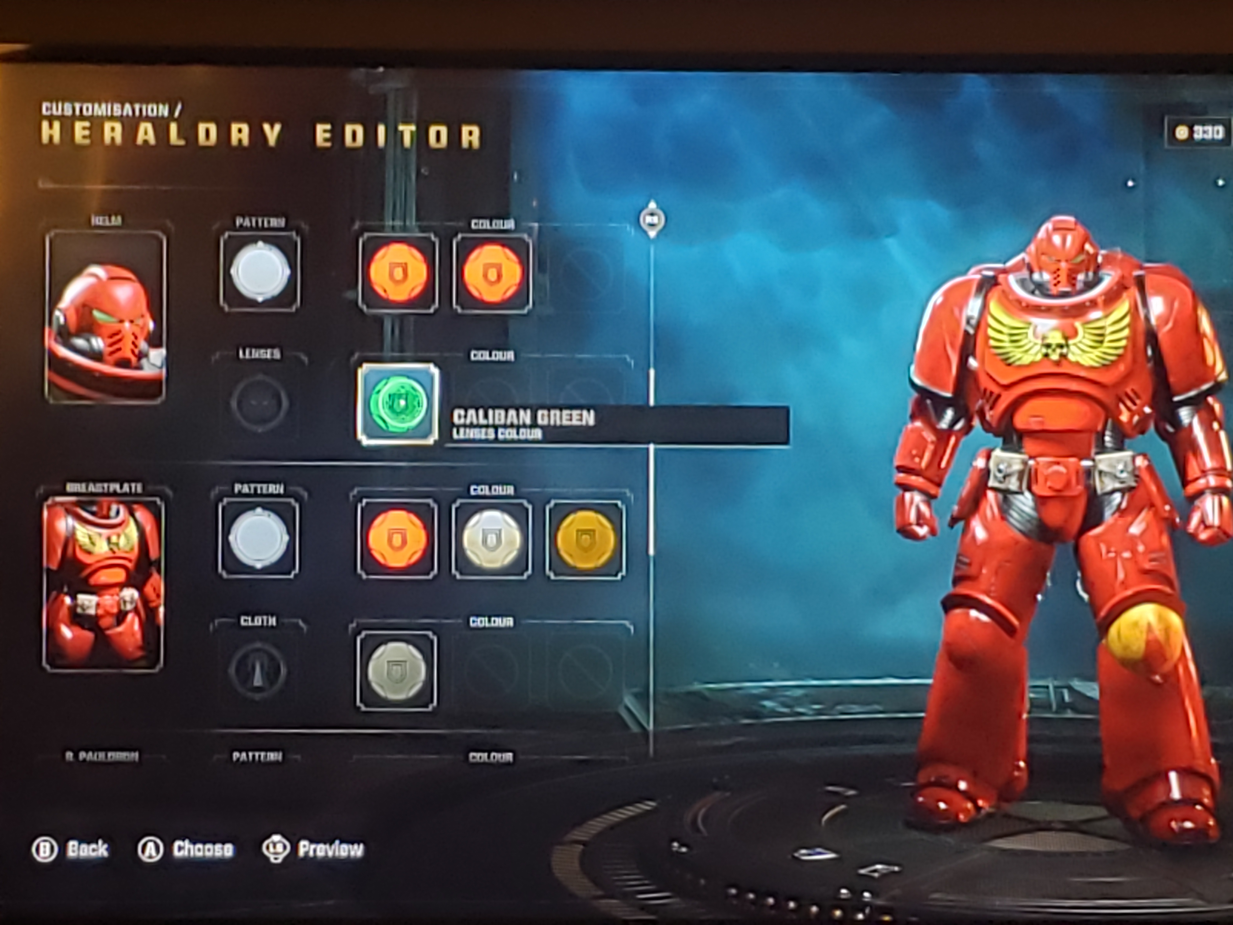Blood Dragons incorrect visor color - Space Marine 2