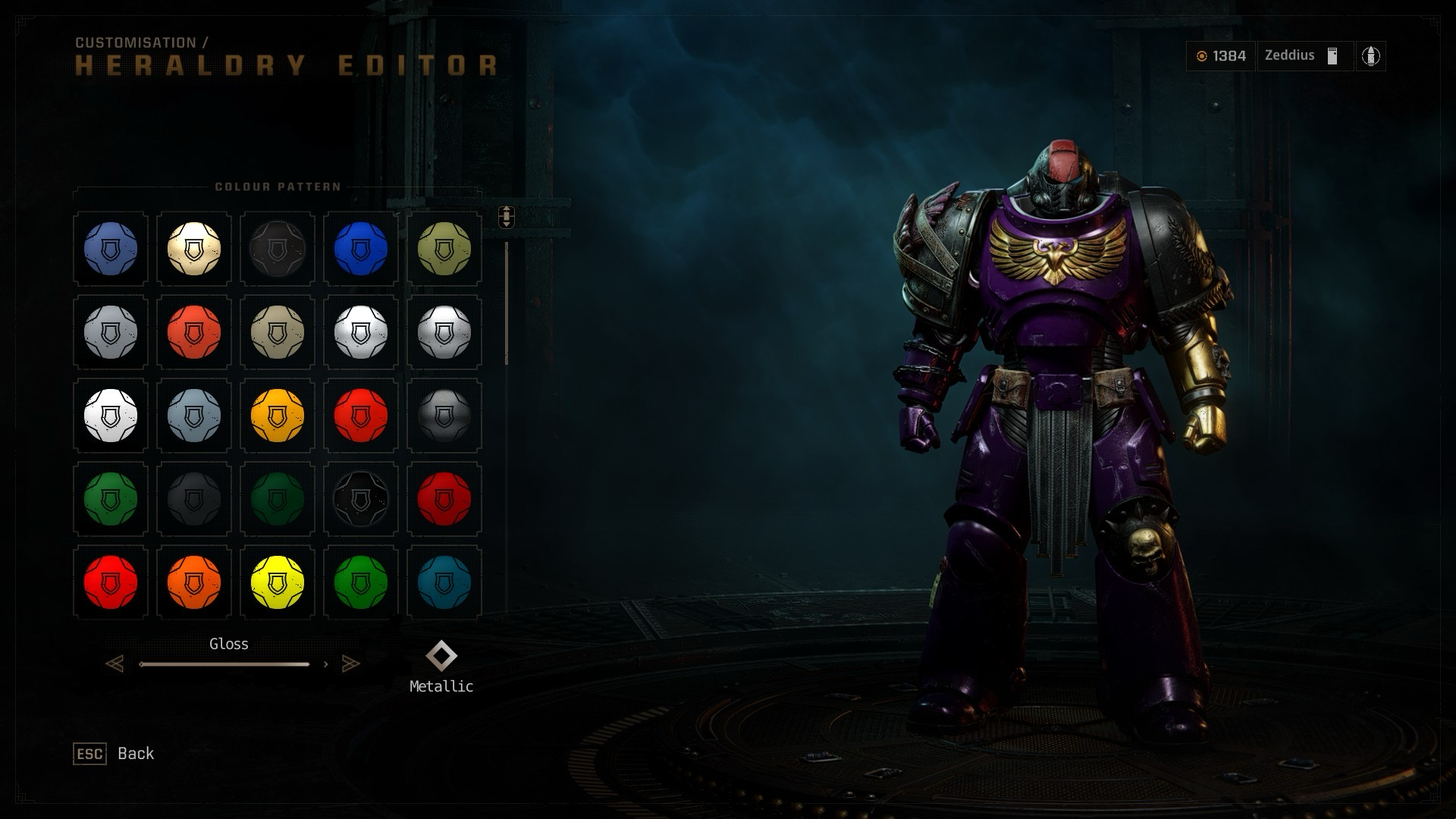 Gloss Slider and Metallic Option for all Colours - Space Marine 2