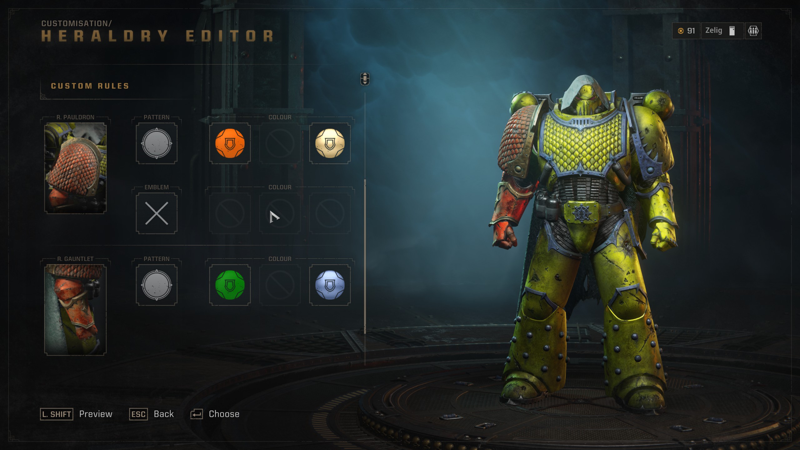 Heretic Sniper gauntlet customization not working correctly - Space ...